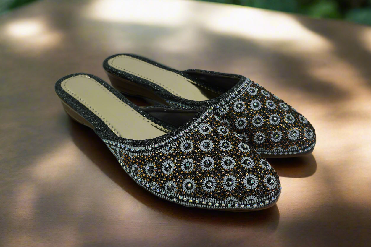 Embellished Sparkle Mules – Tiny Glam